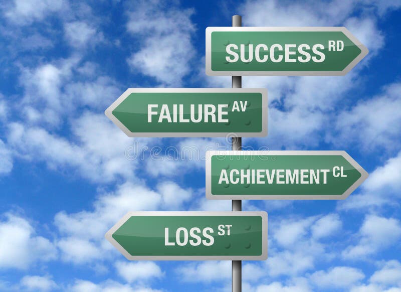 Business Sign Post stock photo. Image of sign, failure - 6311806