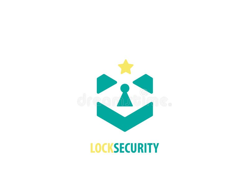 Lock security logo stock vector. Illustration of isolated - 162334558