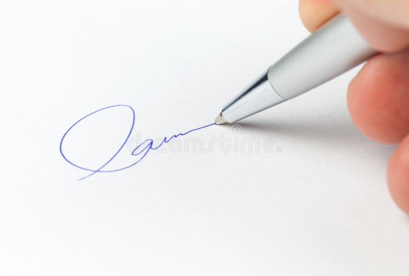 Signature stock photo. Image of document, contract, sign - 23452476