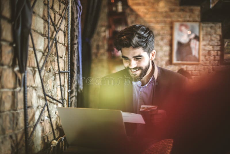 Paying Bills and Using Laptop. Stock Photo - Image of intelligence ...