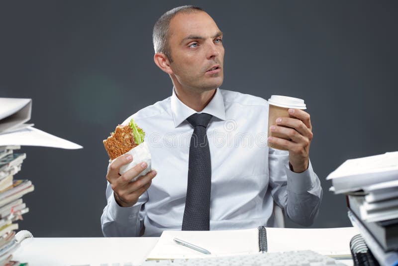 Business snack stock image. Image of sandwich, eating - 78548603