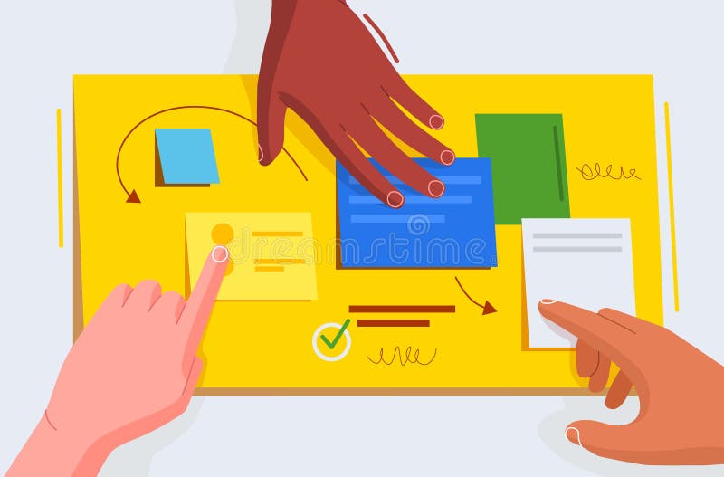 Business Software Development Team Planning Work Together. Scrum ...