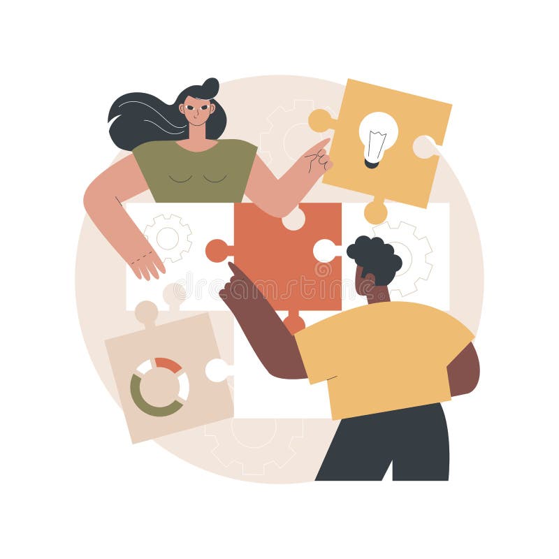 Business Solution Abstract Concept Vector Illustration. Stock Vector ...