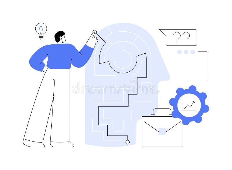 Business Solution Abstract Concept Vector Illustration. Stock Vector ...