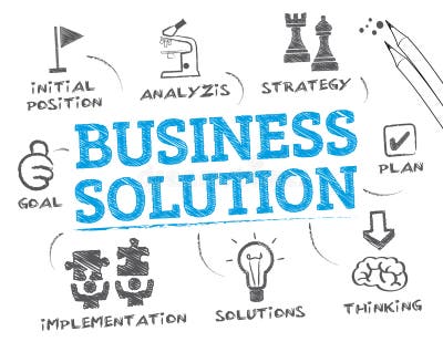 Business Solution stock illustration. Illustration of analysis - 71003688