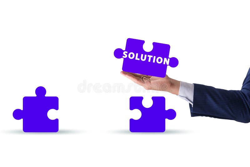 Business Solution Concept with Jigsaw Puzzle Pieces Stock Photo - Image ...