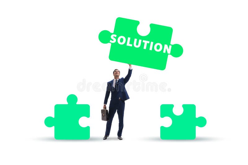 Business Solution Concept with Jigsaw Puzzle Pieces Stock Photo - Image ...