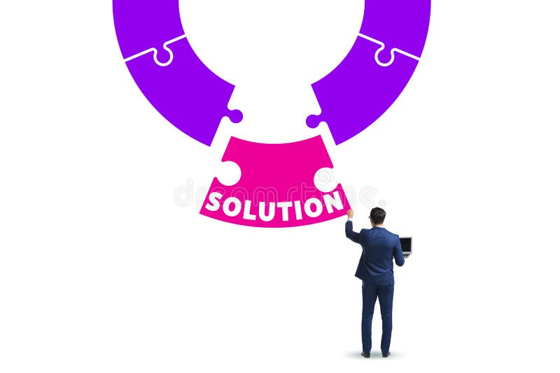 Business Solution Concept with Jigsaw Puzzle Pieces Stock Photo - Image ...