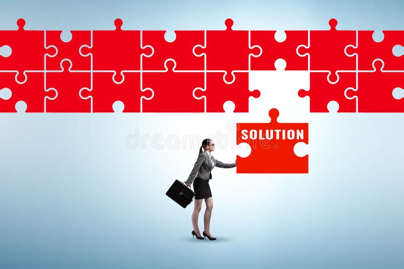 Business Solution Concept with Jigsaw Puzzle Pieces Stock Photo - Image ...