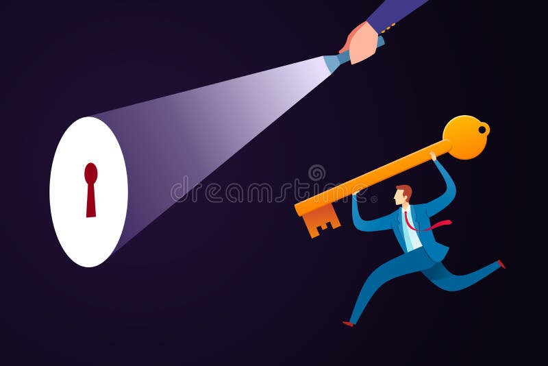Business solution guidance stock vector. Illustration of business ...
