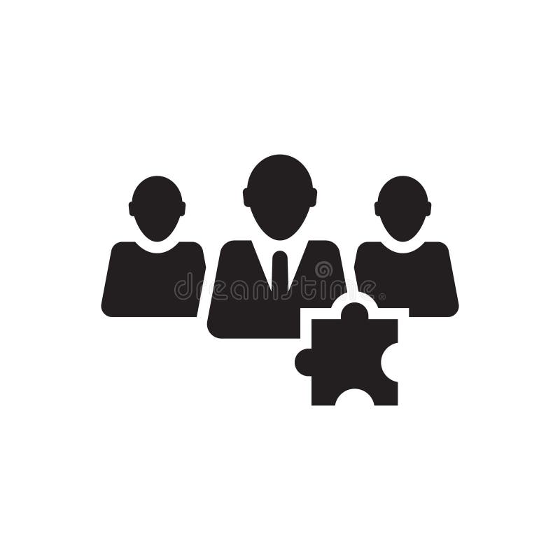 Business Solution Icon, Team Planning Icon - Teamwork Plan Icon Stock ...