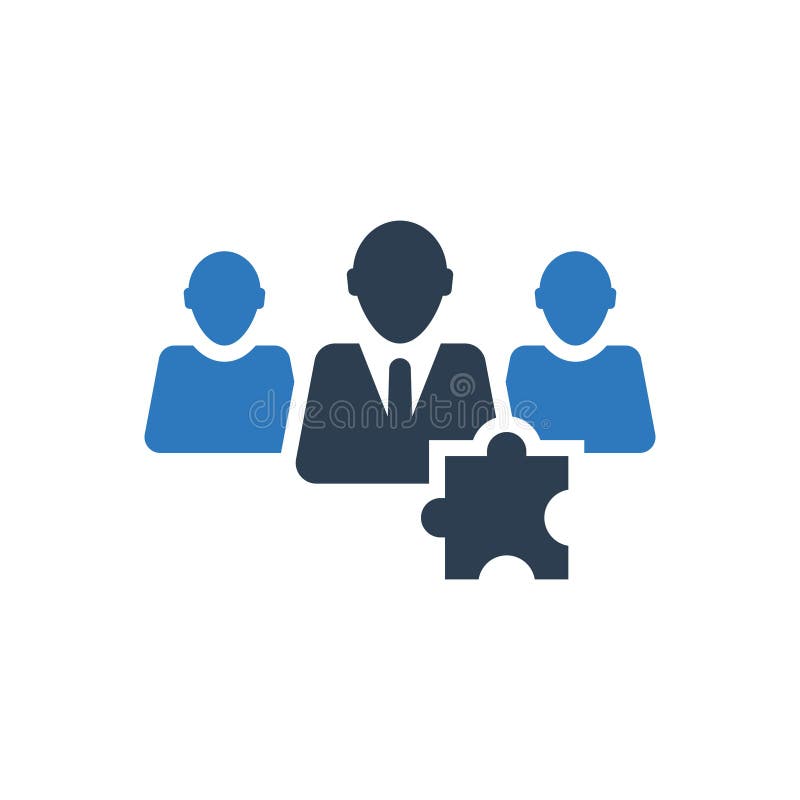 Business Solution Icon - Team Planning Icon Stock Vector - Illustration ...