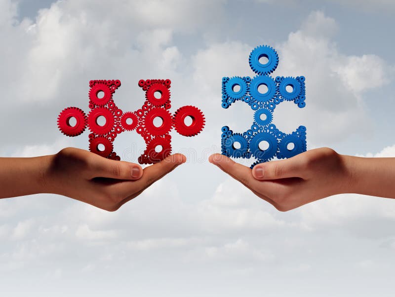 Business Solution and Strategy To Reach Success. Businessman Standing ...