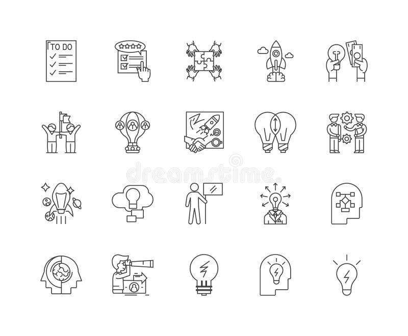 Business Solutions Line Icon Concept. Business Solutions Vector Linear ...