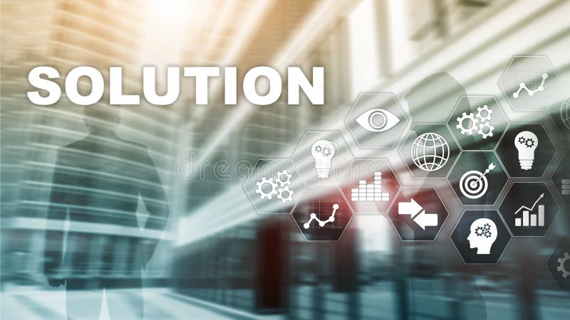 Business Solutions, Success and Strategy Concept. Structuring Virtual ...