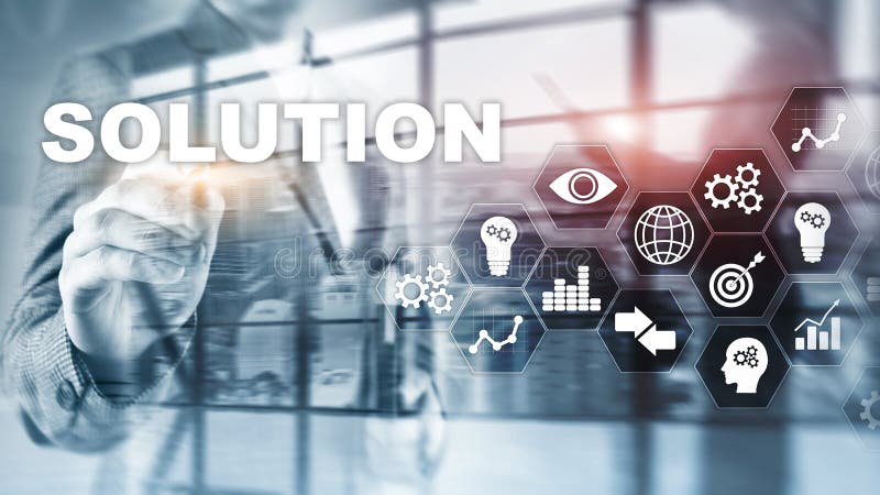 Business Process Automation Concept. Gears and Icons on Abstract ...