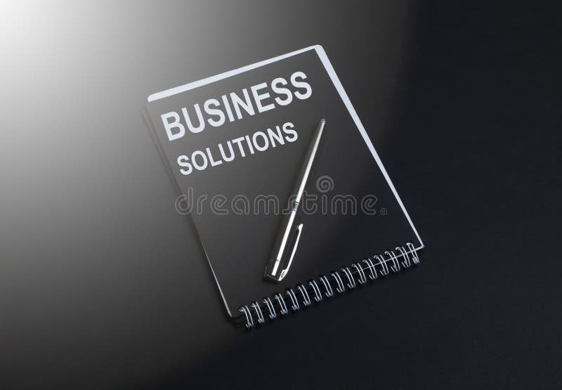 Business Solutions Text. Concept of Consulting and Solving Problems ...