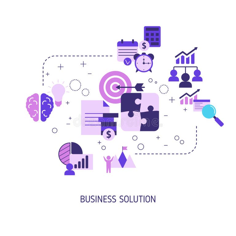 Business Solutions Vector Concept Stock Vector - Illustration of ...