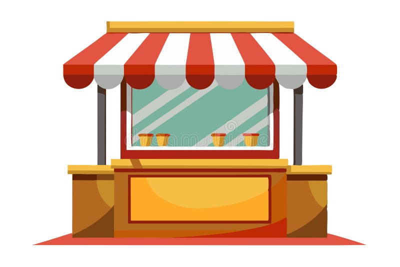 Business stall stock illustration. Illustration of consumer - 374783088