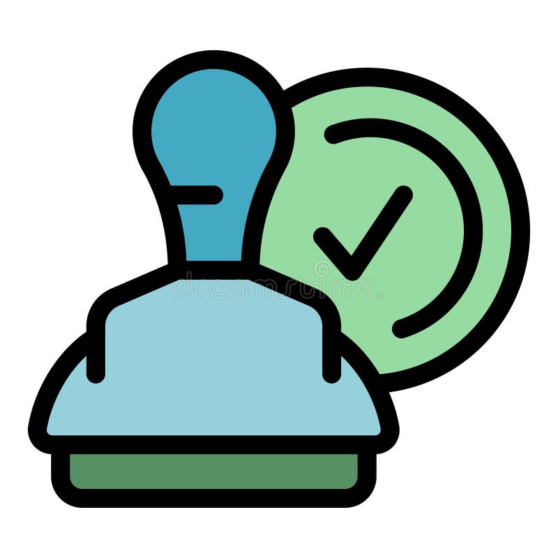 Business Stamp Icon Vector Flat Stock Vector - Illustration of idea ...