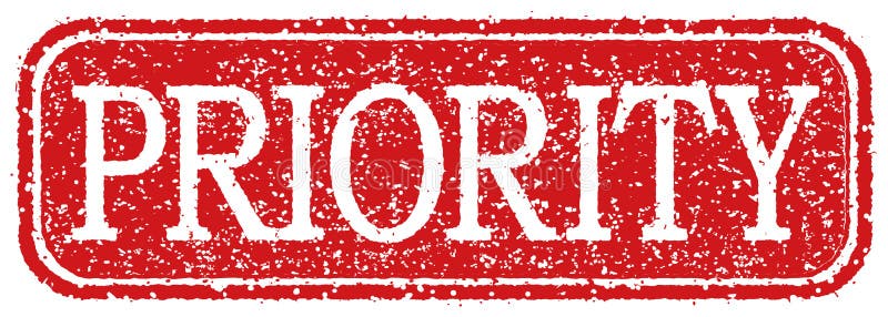 Priority stamp vector stock vector. Illustration of caution - 83457363