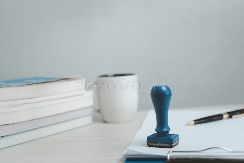 Signing Approval Record Documents Stamp Confirmation Occupation ...