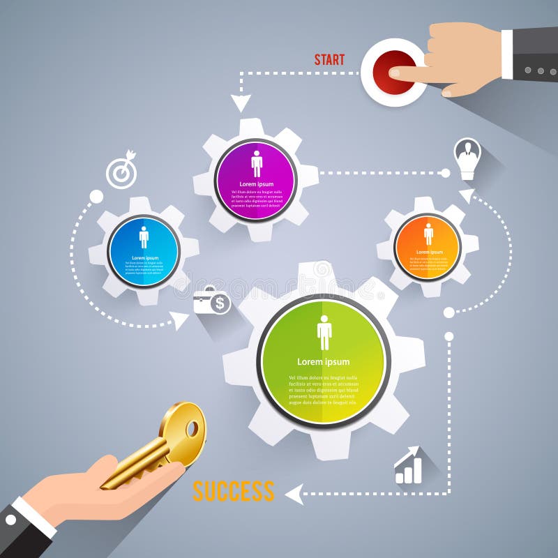 Business start teamwork stock vector. Illustration of idea - 55153709