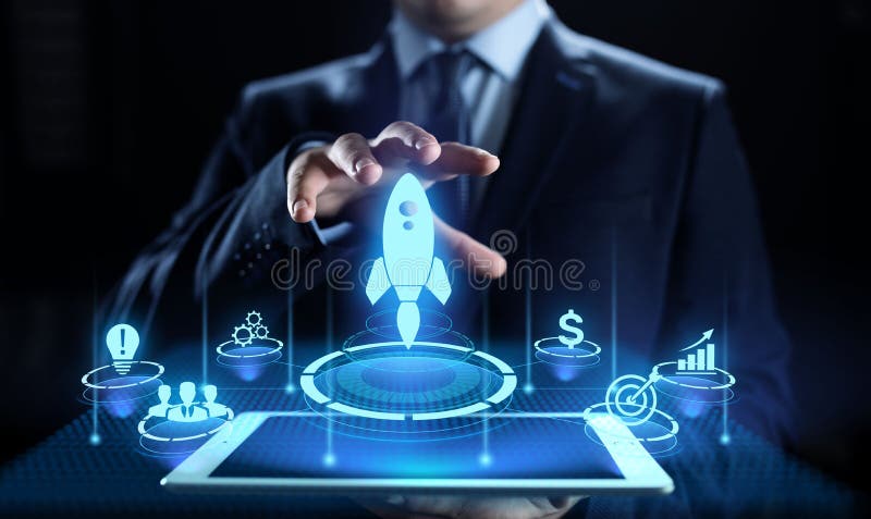 Business Start Up Venture Investment Business and Development Concept ...