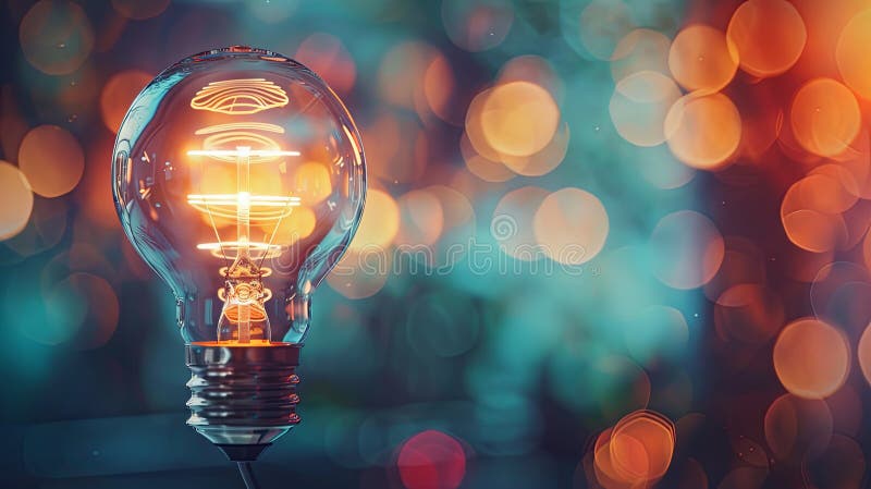Business Startup Concept: Innovative Light Bulb Representing Business ...