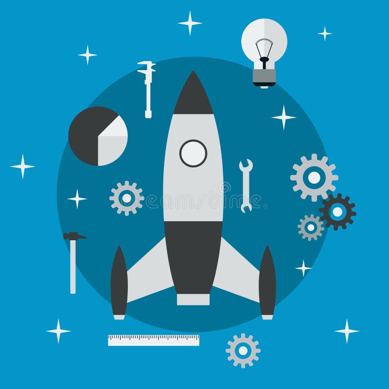 Business Startup Illustration Stock Vector - Illustration of startup ...