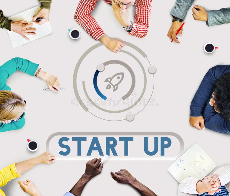 Business Startup Launch Strategy Vision Concept Stock Photo - Image of ...