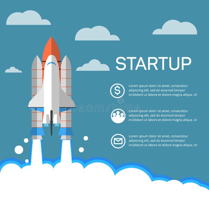 Business Startup, New Project. Flat Design Style Modern Vector ...