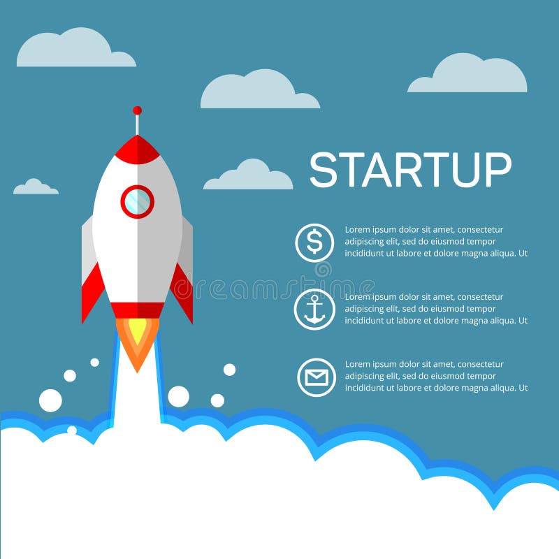 Business Startup, New Project. Flat Design Style Modern Vector ...