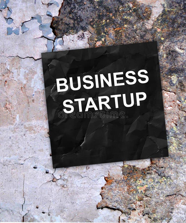 Business Startup Strategy Text Words on Paper. Business Concept Stock ...