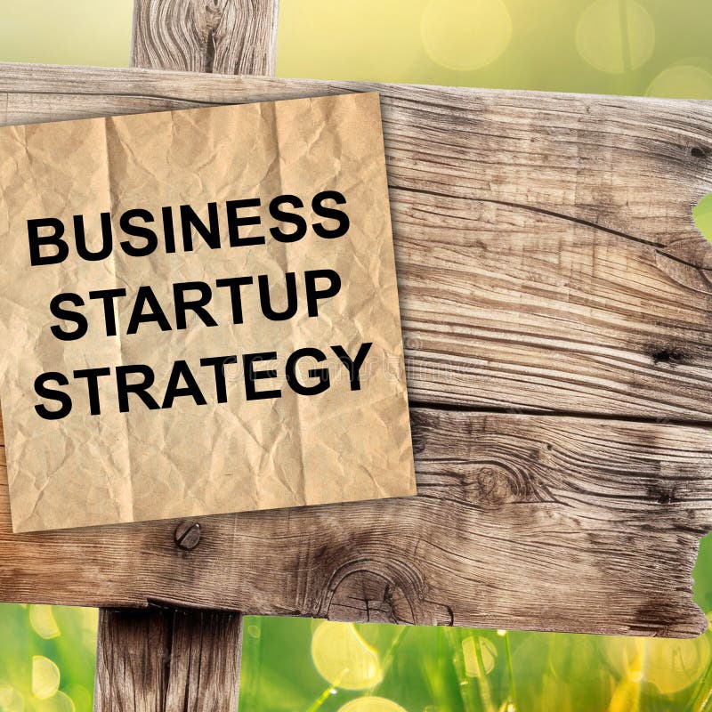 Business Startup Strategy Text Words on Paper. Business Concept Stock ...