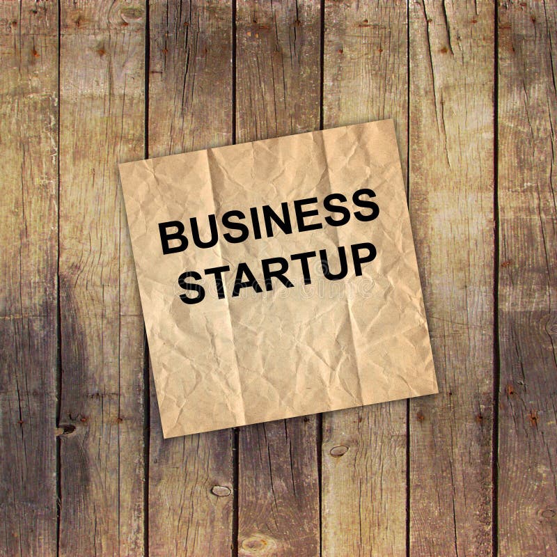 Business Startup Strategy Text Words on Paper. Business Concept Stock ...