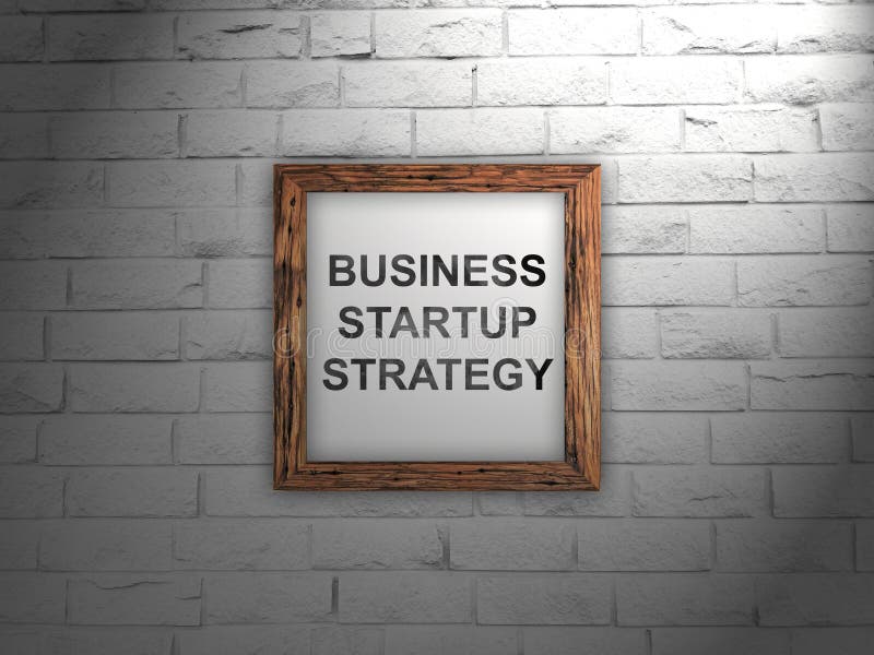 Business Startup Strategy Text Words on Paper. Business Concept Stock ...