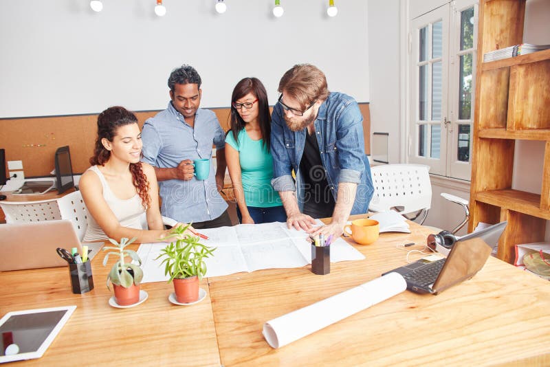 Business Startup Team in Conference Room Stock Image - Image of ...