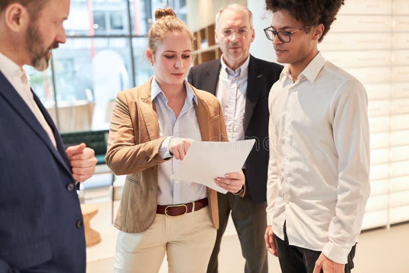 Business Startup Team People with Business Papers Stock Photo - Image ...