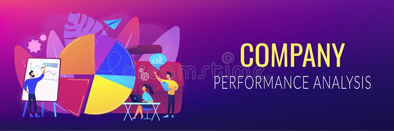 Business Statistics Concept Banner Header Stock Vector - Illustration ...