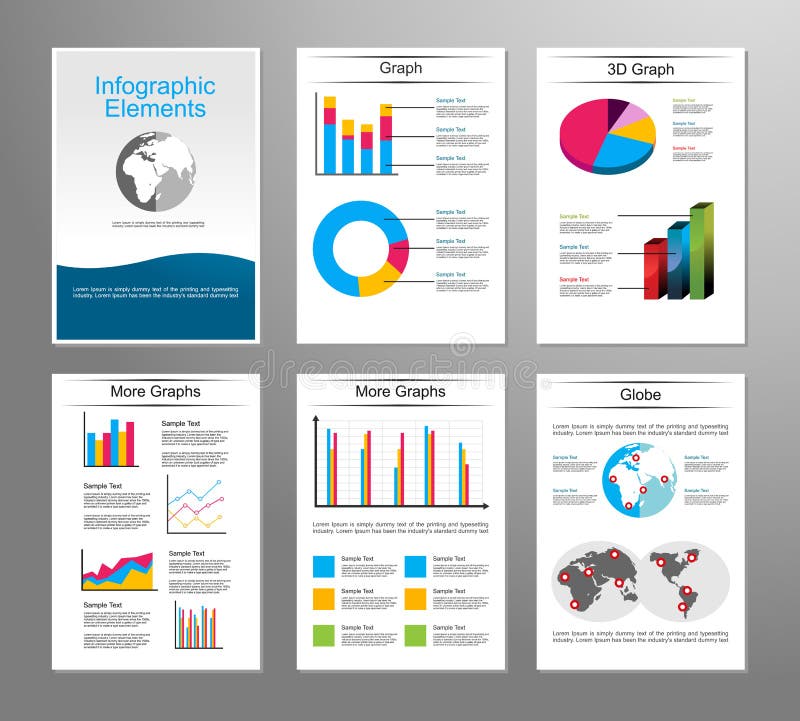 Business Statistics Infographic Elements. Stock Vector - Illustration ...