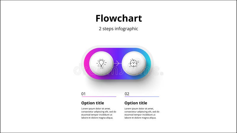 2 Step Process Infographic Flat Stock Illustrations – 299 2 Step ...