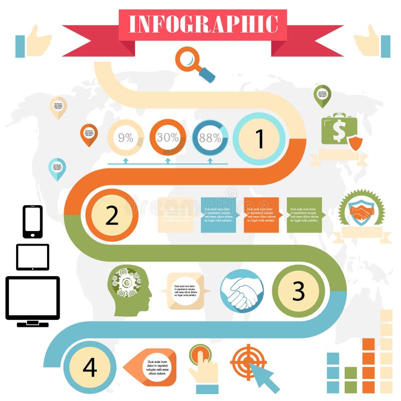 Business Steps Development Infographics Vector Stock Vector ...