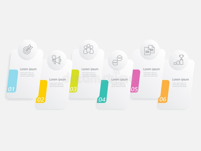 Business Steps Timeline Infographics Element Background Presentation ...