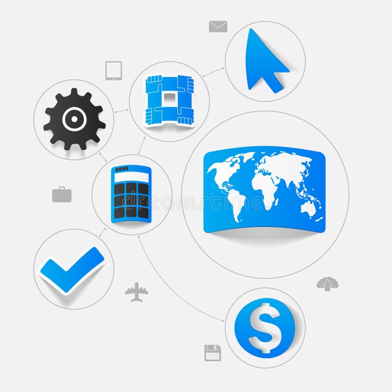 Business Sticker Infographic Stock Vector - Illustration of drawing ...