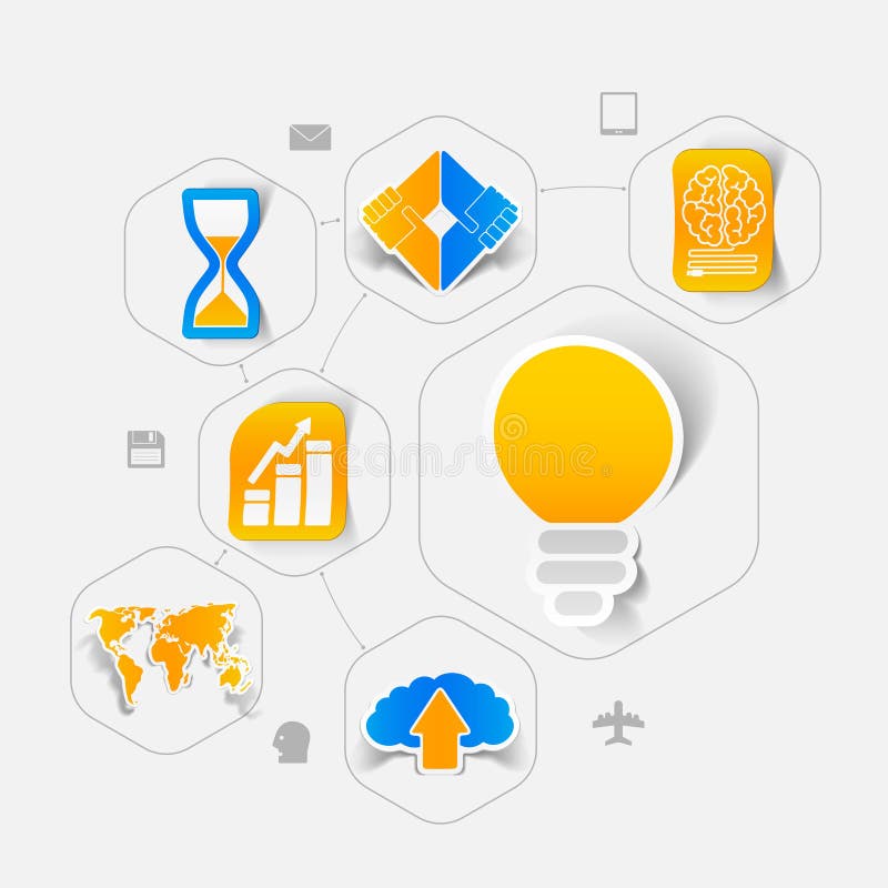 Business Sticker Infographic Stock Vector - Illustration of graphic ...