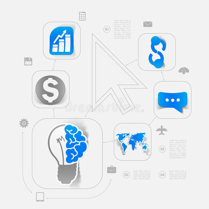 Business Sticker Infographic Stock Vector - Illustration of ...