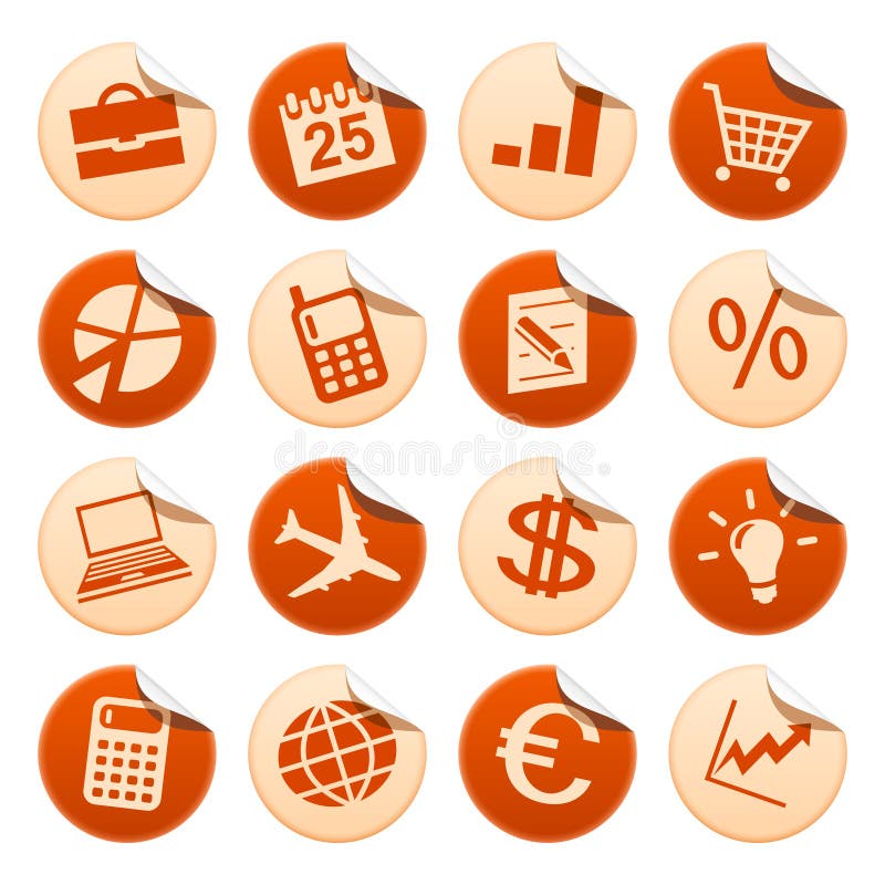 Computer stickers stock vector. Illustration of audio - 11102634