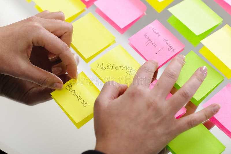 Business sticky notes stock image. Image of business - 22258777