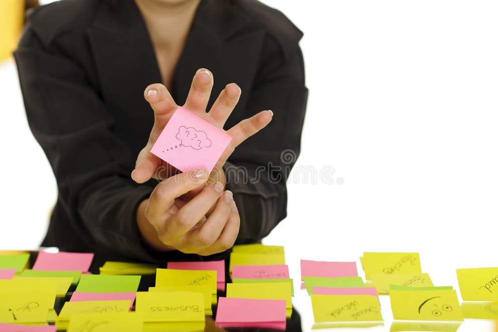 Business sticky notes stock image. Image of business - 22258777